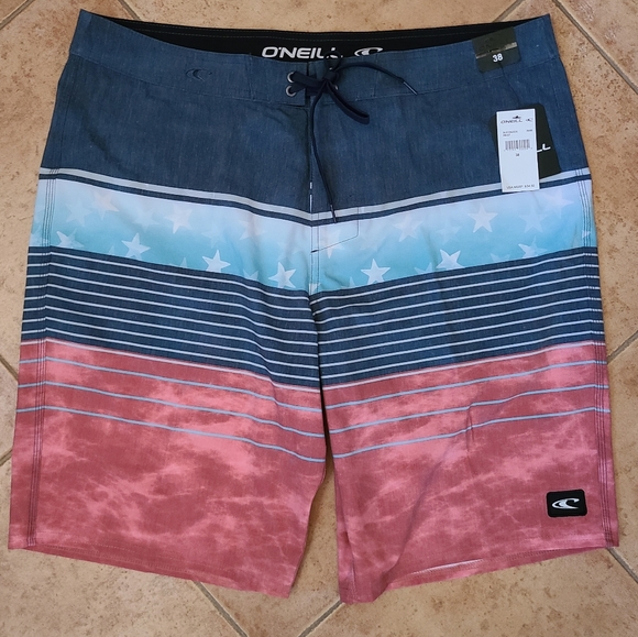O'Neill | Swim | 5 Off Nwt Oneill Brand Heist Americana Boardshorts ...